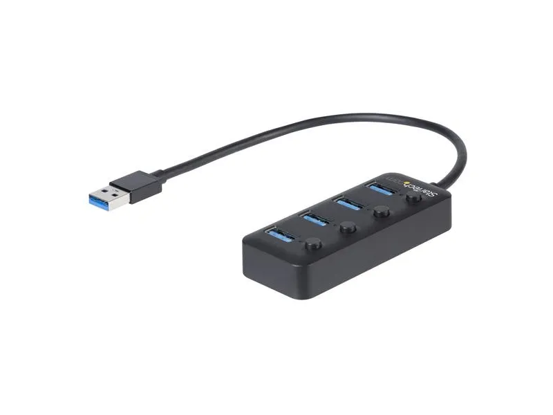 StarTech.com 4 Port USB 3.0 Hub, USB-A to 4x USB 3.0 Type-A with ... StarTech.com 4 Port USB 3.0 Hub, USB-A to 4x USB 3.0 Type-A with ...