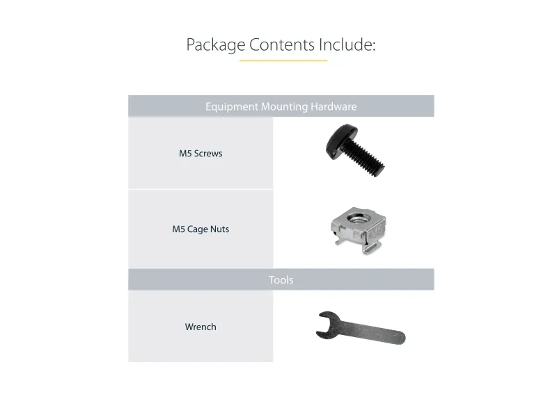 StarTech.com 1U Universal Server Rack Rails - TAA Compliant Adjustable ...