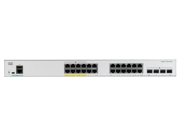 Cisco Catalyst 1000-24P-4G-L - Switch - Styrt - 24 x 10/100/1000 (PoE+ ...
