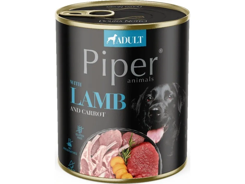 Dolina Noteci DOLINA NOTECI Piper til hunde lam med gulerødder 800g