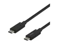DELTACO - USB-kabel - 24 pin USB-C (han) til 24 pin USB-C (han) - 5 A ...